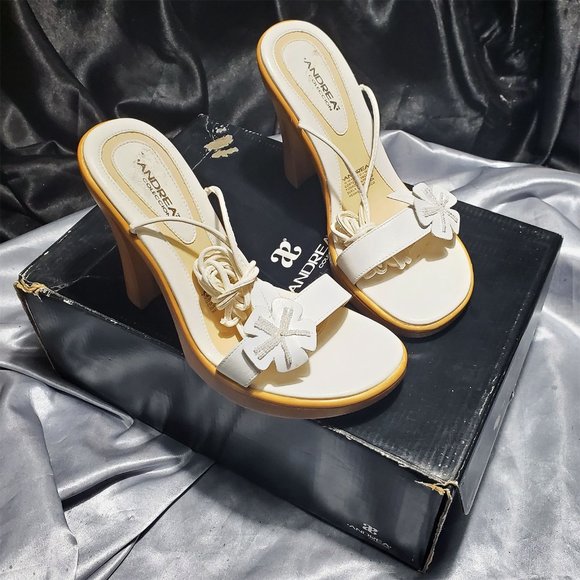 Andrea Collection | Shoes | Nibandrea Collection White Wrap Lace Up ...